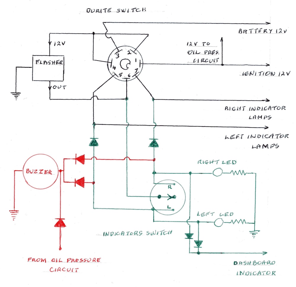 Hazard Light Switch Diagram 1980 Hazard And Turn Signal Wiring GT